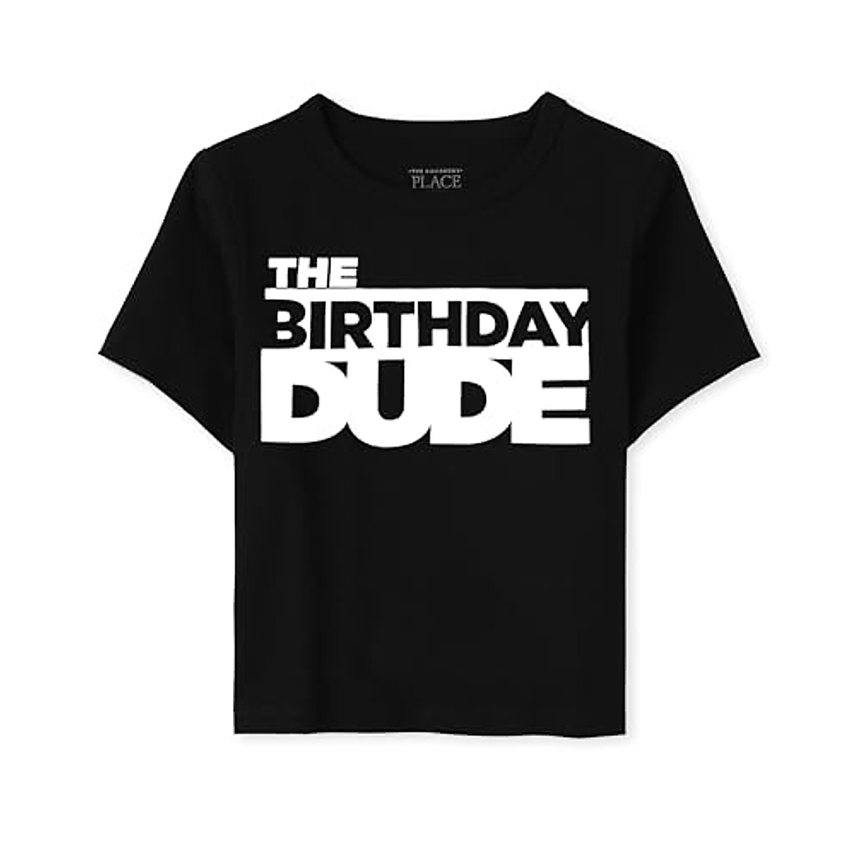 The Children's Place baby boys and Toddler Birthday Dude Graphic Tee T Shirt, Black, 5T US
