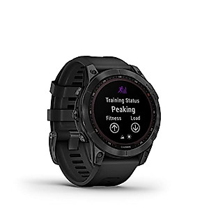 Garmin fēnix 7 Solar Multisport GPS Watch, Black with Silicone Band