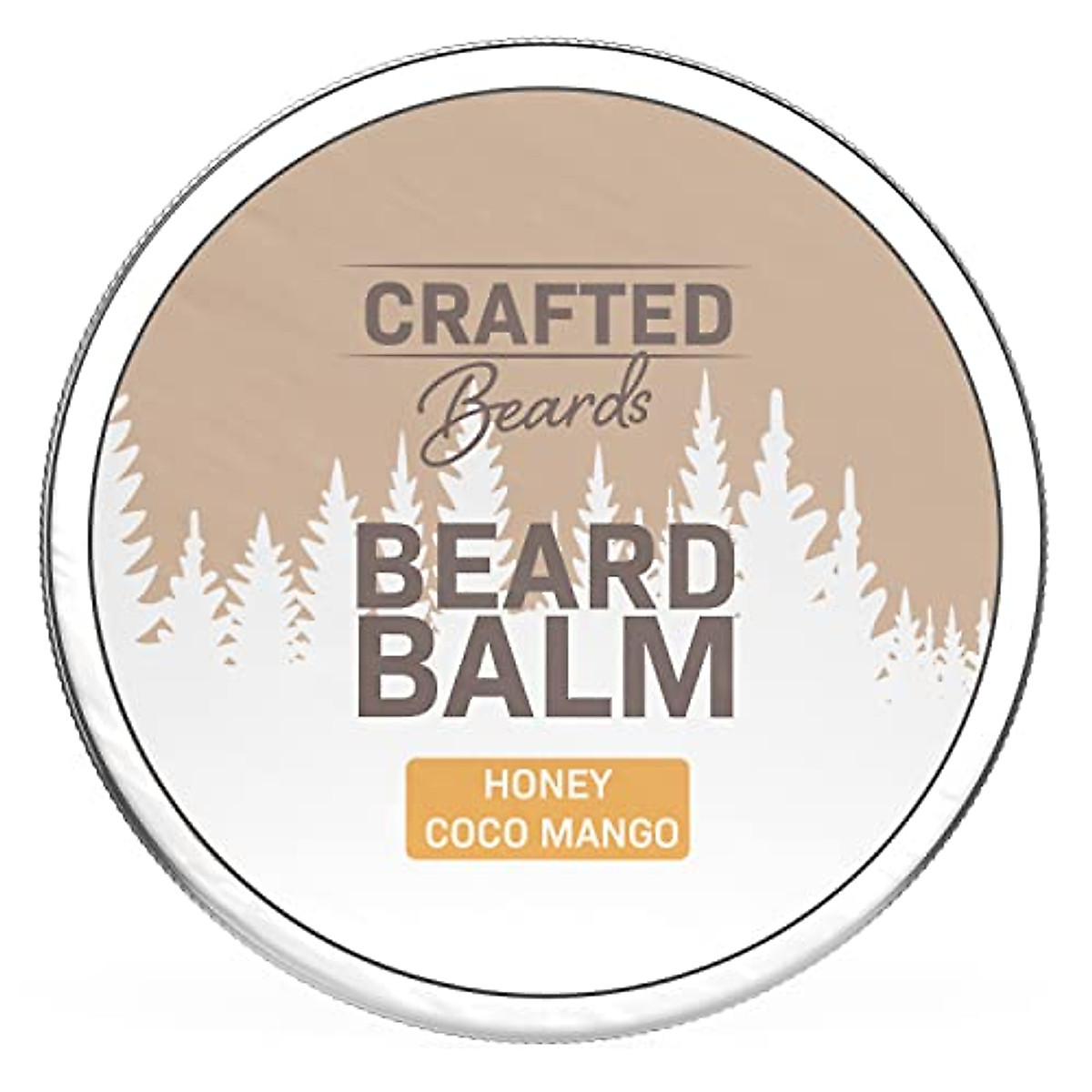 Crafted Beards - Beard Balm - Beard Wax - Mustache Wax - Light Hold - For a Softer, Smoother, Moisturized Beard - Made with All-Natural and Organic Ingredients - Leave in Conditioner (Honey Coco Mango)