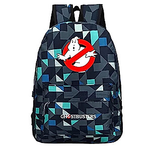 Waroost Ghostbusters Canvas Daypack Waterproof Bookbag-Lightweight Knapsack Classic Durable Bagpack for Travel