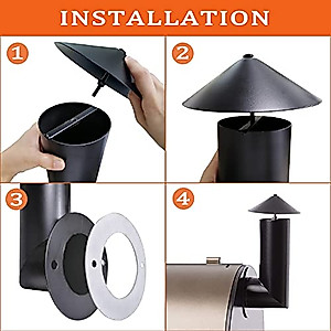 Grill Smoke Stack, Replacement for Pit Boss/ Traeger/ Camp Chef and Other Pellet Grills Smokestack Chimney
