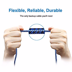 Extra Long Right Angle USB Type C Cable (2 Pack 10FT) Fast Charger USB A to USB C Cord for Samsung Galaxy S22 Ultra S21 Plus S20 FE S10 Note 20 Ultra Note 10 Plus A13 A12 A32 A52, Google 6 Pro (Blue)