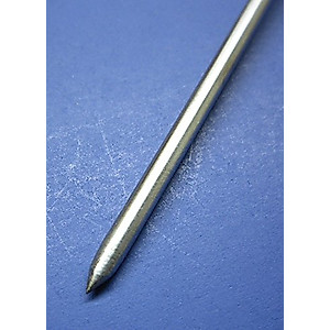 K-Type Thermocouple Sensor with High Temperature Stainless Steel Pointed Insertion Probe, 932 F or 500 C, with Stainless Steel Braided Cable