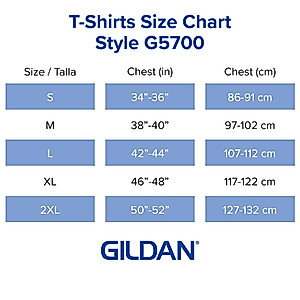 Gildan Adult Heavy Cotton 3/4 Raglan T-Shirt, Style G5700, 2 Cout (Pack of 1)