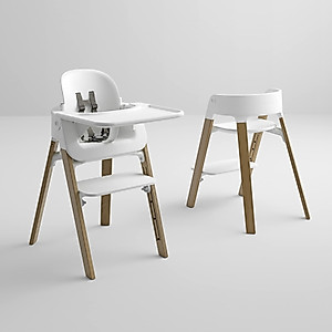Stokke Steps Baby Set, Black - Transform Stokke Steps Into Comfortable High Chair - Suitable for Baby from 6 Months - Includes 5-Point Safety Harness - Tool Free, Adjustable & Ergonomic