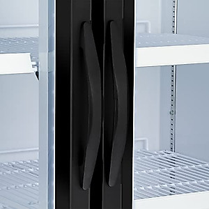 Maxx Cold MXM2-48RBHC, Double Door Merchandiser Refrigerator, Free Standing, 48 Cu. Ft. - Black