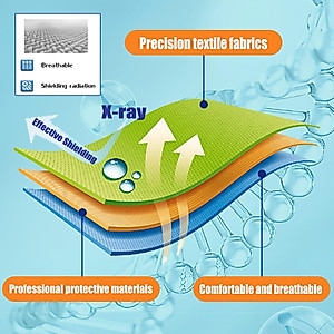 X-ray Radiation Lead Cap, 0.35mmpb Lead Equivalency, Adjustable X-ray Radiology Imaging Protection Lead Hat