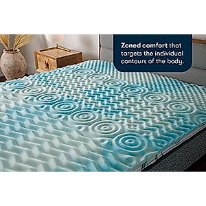 Serta Comfort Zone 1.5-in Memory Foam Mattress Topper, Twin XL