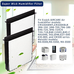 1040 Essick Humidifier Wick Filter for AIRCARE Air Humidifier B23 DP3 B40 B40-C 3D6-100 5D6-700 7D6-100 B23-710 B23-810 D46-720 CM330 500 700 3000 Series Fit MoistAir Models: MA-0300 MA-0500-4 Pack