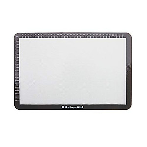 KitchenAid Silicone Baking Mat, 9x14-Inch, Gray