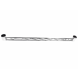 Nexel Hanger Rail for Wire Shelving, Chrome Finish, 60"L