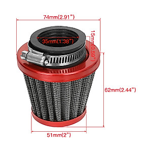 YOXUFA PZ19 Carburetor Carb Cable Choke for TaoTao Baja Kazuma Loncin Sunl Peace Sports Kayo Fox SSR Lazer 6 Kandi 50 70 90 110 125cc Chinese 4 Wheeler ATV Quad Pit Dirt Bike Go Kart Cart Moped Parts