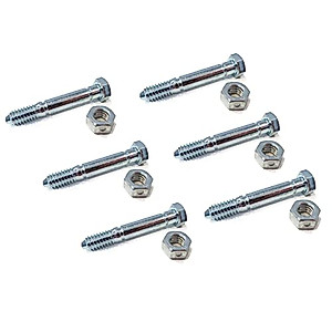 The ROP Shop | Pack of 6 - Shear Pin Bolt & Nut for Ariens SNO-Thro 926DLE 926004 926301 926008