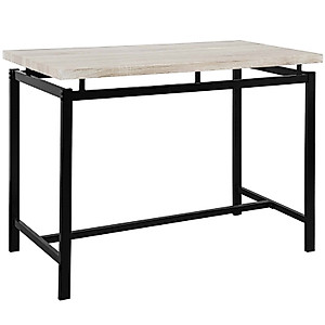 OTRIEK Dining Table Set for 4, 5 Pieces Kitchen Table and Chairs for Small Spaces, Bar Table and Chairs Set, Person Counter Height Table Set with 4 Chairs for Pub Dinner Breakfast (Beige)
