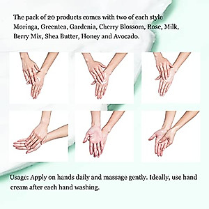 NIYET 20 Pack Hand Cream Gift Set for Dry Cracked Hands & Working Hands, Mini Hand Lotion Travel Size, Scented Hand lotion Moisturizing Hand Care Cream Gift for Women