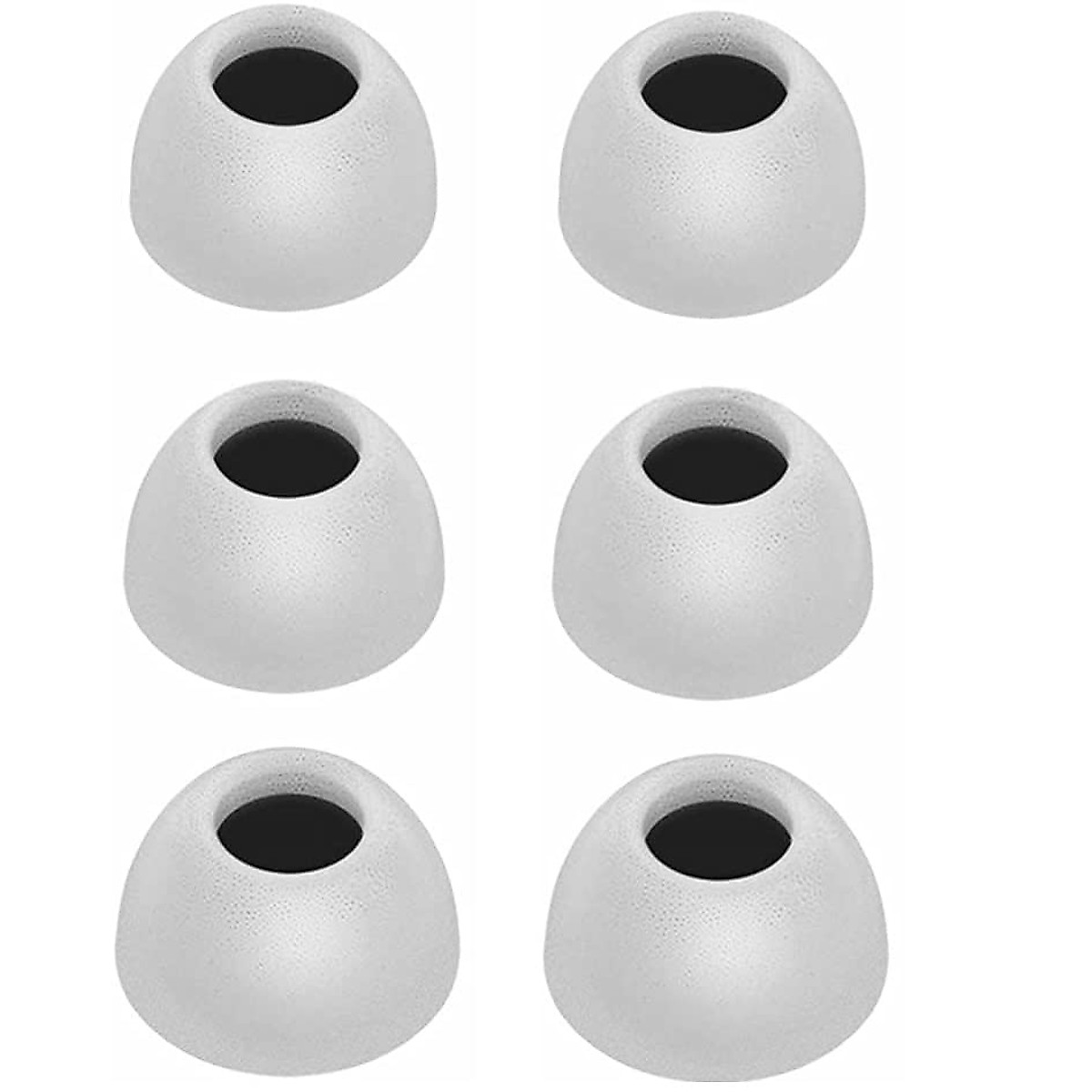BLLQ Memory Foam Ear Tips Compatible with Soundcore Life P3 / P3i / Liberty 3 Pro/Space A40 and Other Soundcore TWS Earbuds, Foam Ear Buds Ear Cap Ear Plug Eartips, LMS 3 Size 3 Pairs, White