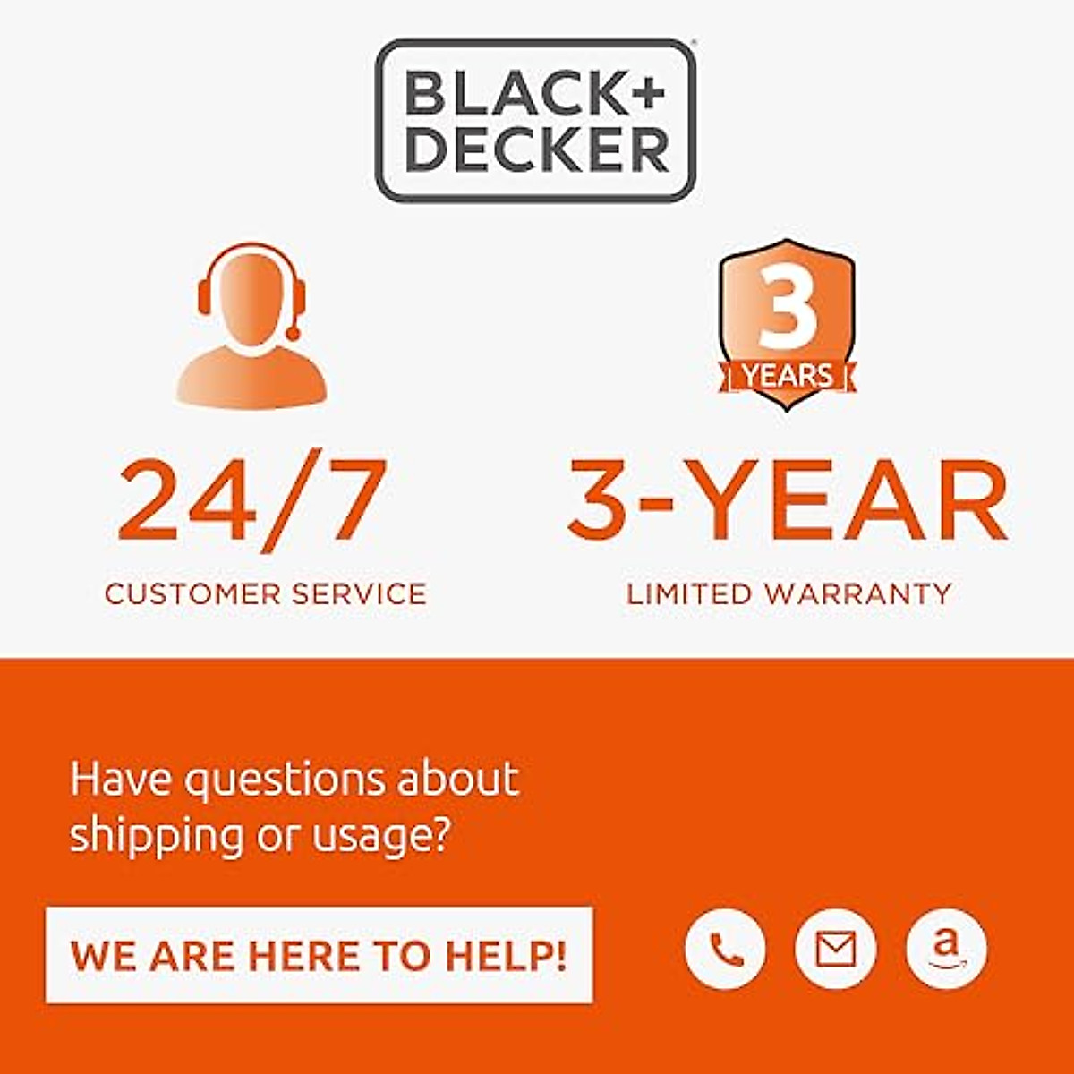 BLACK+DECKER 50 Ft. Retractable Extension Cord Reel With 4 Outlets, Multi-Plug Extension, Easy Handle Rewind & Heavy-Duty 14AWG SJTW Cable