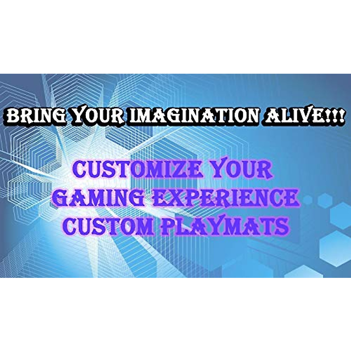 Custom Playmat 14" x 24" Your Design Printed Any Image Tournament and Card Game Legal