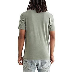 Lucky Brand mens Venice Burnout Notch Neck Tee T Shirt, Laurel Wreath, Large US