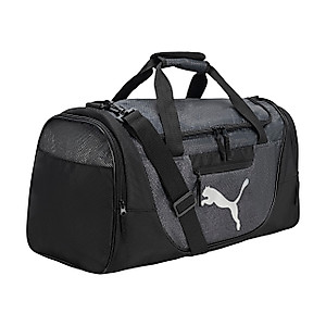 PUMA unisex adult Contender Duffel, Dark Grey, One Size US