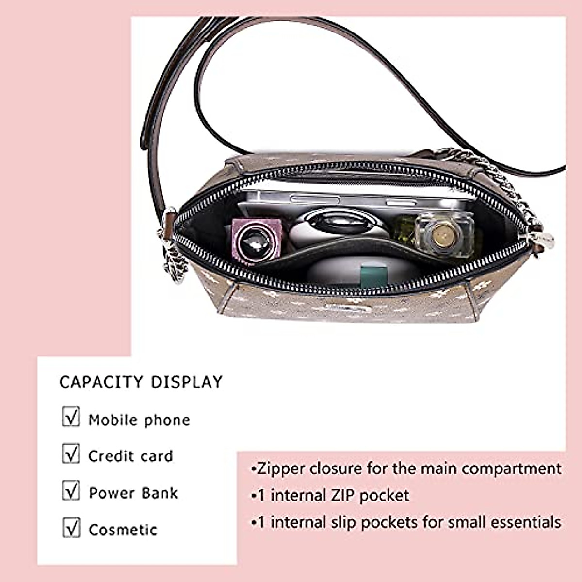 DAVIDJONES Faux Leather Hobo Purse and Wallet set for women Small Chain Crossbody Bags for Girls