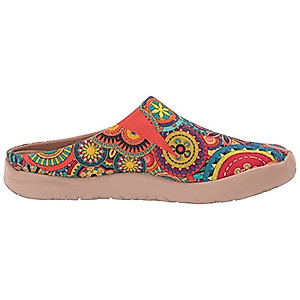 UIN Women's Travel Slipper Lightweight Home Slip Ons Walking Casual Art Painted Travel Holiday Shoes Blossom (9)