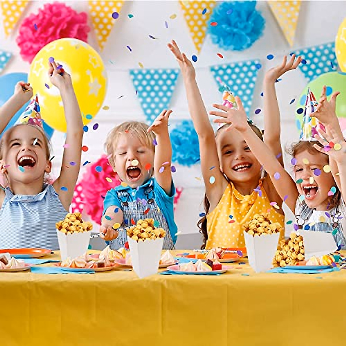 12 Pieces White Popcorn Boxes Paper Popcorn Bags Cardboard Popcorn Container for Party (12)