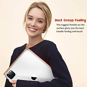 AICase for iPad Pro 12.9 inch 2021 (5th Gen) Clear Shock Absorbing Flexible TPU Protective Cover Transparent Slim Compatible with Pencil for iPad Pro 12.9 2021/2020