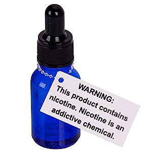 Kenco E-Juice E-CIG Vape Nicotine Warning Tags for Small Packaging - New Legal Requirement! (Tag)