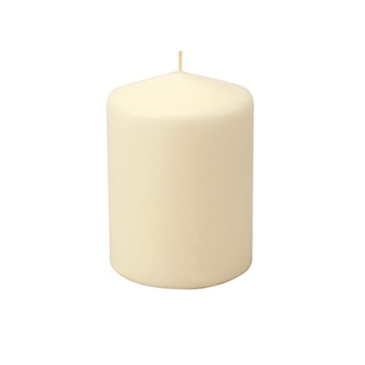 Stonebriar 35 Hour Long Burning Unscented Pillar Candles, 3x4, Ivory