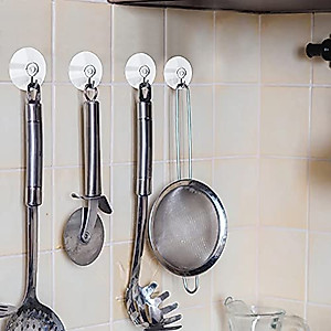 Yesland 80 Pcs Suction Cup Wall Hooks Hangers - Plastic Reusable Clear Sucker Pads and Utility Hooks - Practical Hanging Supplies for Wall Door Glass Window in Kitchen, Bathroom (45 mm)