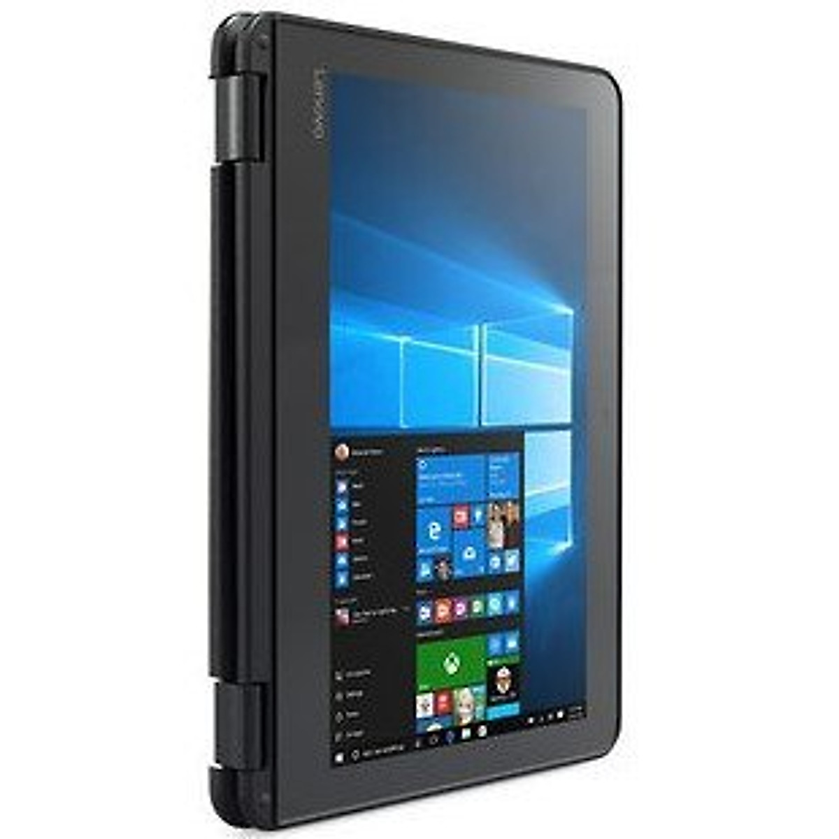 Black Flip design Lenovo 11.6-inch Touchscreen 2-in-1 Business Laptop, Intel Celeron N3060, 4GB Memory, 32GB eMMC, Webcam, Wifi, Bluetooth, Windows 10 Professional (PC) (Renewed)