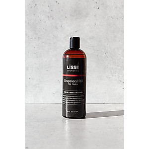 Lisse 100% Pure Grapeseed Oil - Batch Tested and Third Party Verified - For All Skin Types