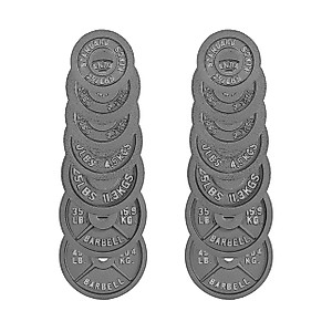 Cap Barbell 300 Pound Olympic Set, Grey