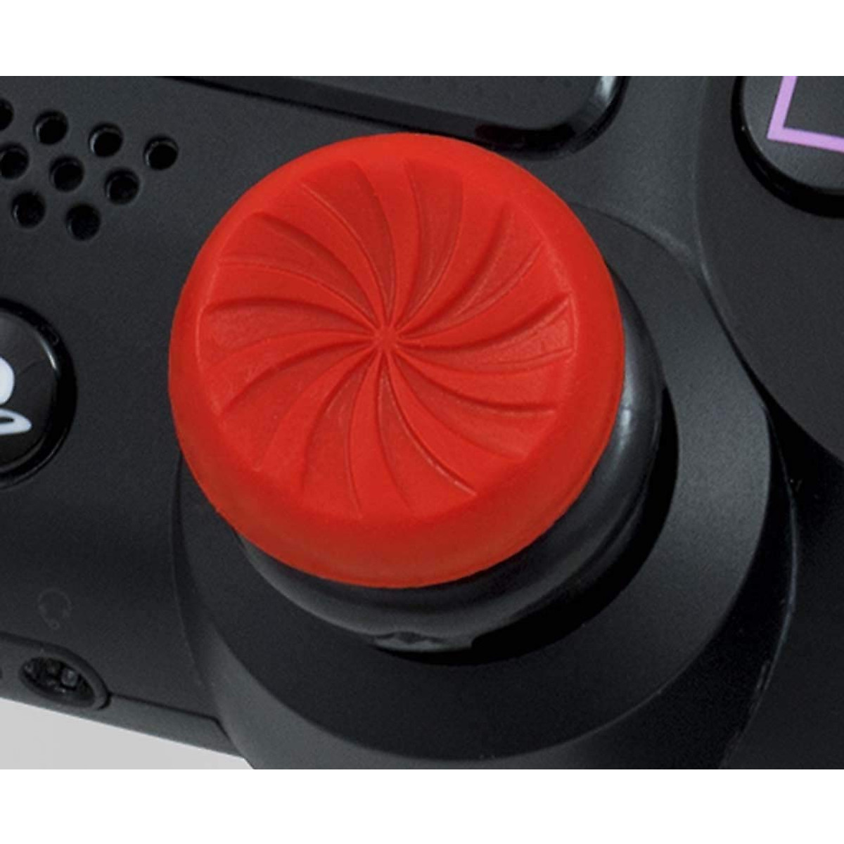KontrolFreek FPS Freek Inferno for Playstation 4 (PS4) and Playstation 4 (PS5) Controller | Performance Thumbsticks | 2 High-Rise Concave | Red