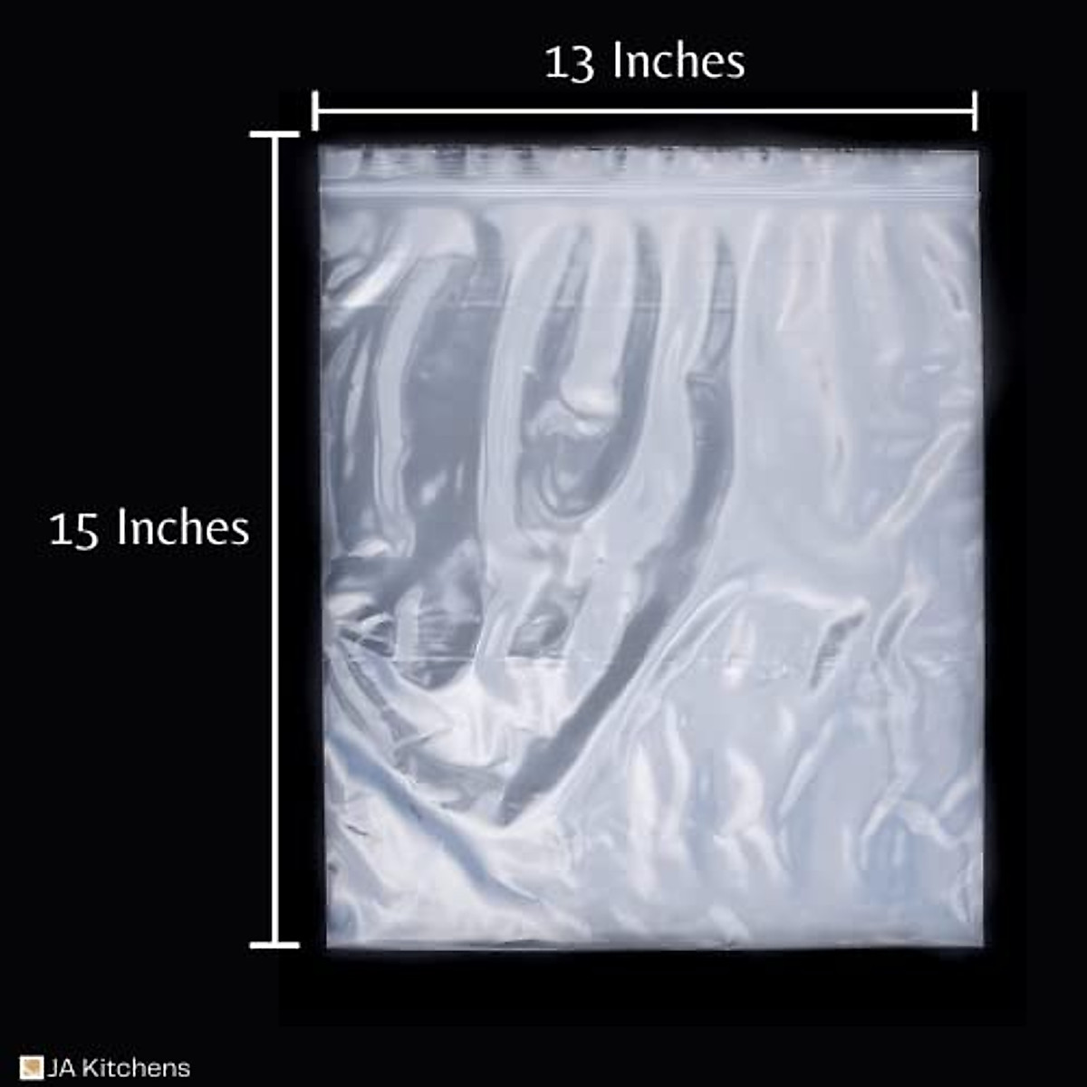 4 Mil - 2 Gallon - 13 x 15 Inch - Extra Heavy Duty Zippered Recloseable Plastic Freezer Bags (Pack of 100) with Date Labels