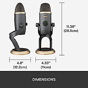 Logitech for Creators BlueYetiXWorldofWarcraft Edition Professional Podcast,Gaming,Streaming USB Mic,Blue VO!CE Effects,Including Advanced Voice Modulation Warcraft Character Presets & HD AudioSamples
