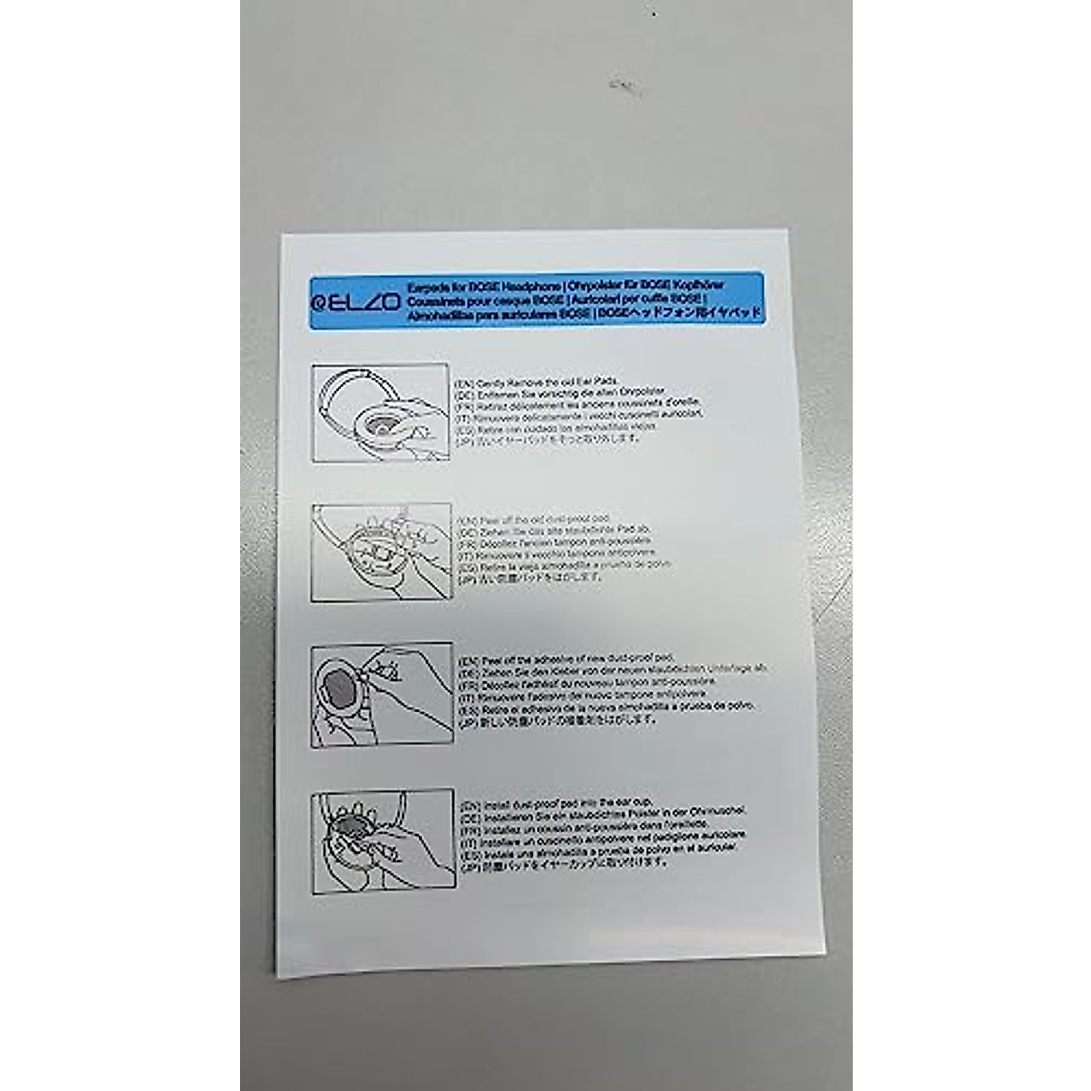 ELZO Replacement Ear Pads Cushions, Earpads for Bose QuietComfort 45 (QC45) Headphones, Premium Softer Leather, High-Density Noise Cancelling Foam, Added Thickness - Black