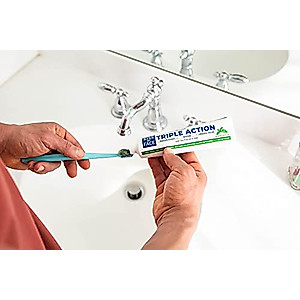 Kiss My Face Triple Action Herbal Mint Gel Toothpaste, SLS And Fluoride Free, Removes Plaque, Prevents Tartar, And Whitens Teeth, With Added Tea Tree Oil, No Artificial Colors Or Flavors, 4.5 oz