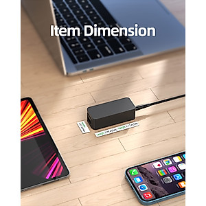 UL Listed 19V AC Charger Fit for LG 32 inches LED LCD Monitor 32MA70HY-P 32MA68HY-P 32MP58HQ-W 32ML600M-B 32MP58HQ-P 32QK500-W 32GK650F-B 32LH570B Power Supply Adapter Cord