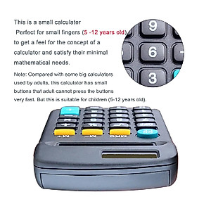 Basic Calculator Dual Power 8 Digit Desktop Calculator (Black,Set of 5)