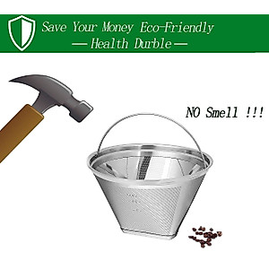 YEOSEN Coffee Filter 4 Cone Coffee Filter Reusable fit for Cuisenart Ninja Hamilton Beach Brewer (Not Applicable to Ninja CE251,Ninja CF200)