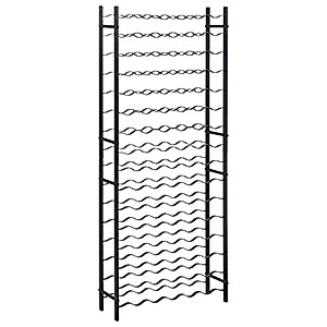 Matalde 16 Tiers Iron Wine Rack Holds 95 Bottles Freestanding Floor Bar Storage and Display Rack Storage Rack for Kitchen, Bar, Pantry, Wine Cellar