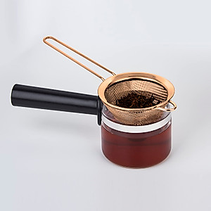 2 Pack Stainless Steel Small Food Strainer, Fine Mesh Sieve with Long Handle, Cocktail Strainer For Cocktails, Tea Herbs, Coffee & Drinks, Rust Proof & Great as Tea Strainer, 3.5inch