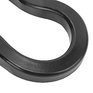 Aramox Front Recovery Hook Fit for, Pair Front Tow Hooks Black Heavy Duty Bow Shackles 84072463