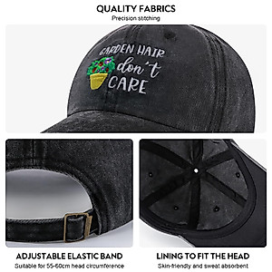 Gardening Gifts for Women, Gardening Hat, Gifts for Gardeners Woman, Gardening Accessories for Mom Aunt Grandma, Cute Gardening Gifts for Gardeners, Unique Gardening Adjustable Baseball Cap Grey