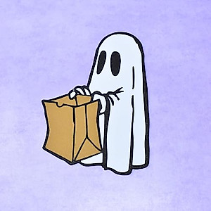 Halloween Decorative Fridge Magnets | Perfect Spooky Halloween Party Decorations | Made in USA (Ghost Trick or Treat)