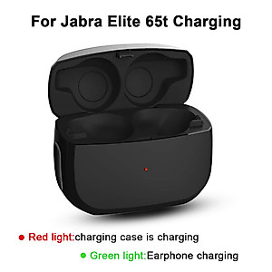 leChivée Replacement Charging Case Compatible with Jabra Elite Active 65t and Jabra Elite 65t, Earbuds Protective Substitute Cover with Built-in Battery (Charger Case Only, Earbuds not Included)