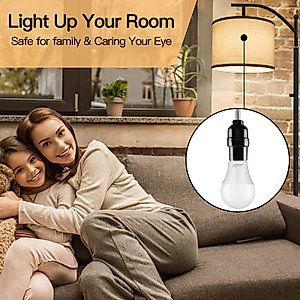 OUTON A19 LED Light Bulb with Remote Control, Efficient 9W LED Bulb (60Watt Equivalent), 810 LM, Dimmable, 3000K-6000K, E26 Base, Light Bulb with Timer for Living Room, Bedroom, 1Bulb & Remote