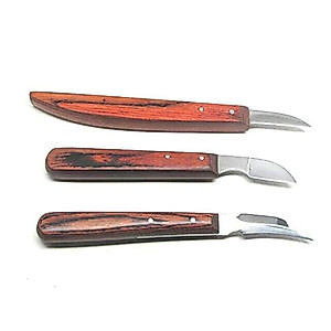 3 Pack Chip Woodcarving Knives Whittling Decoy Wood Carving Tools